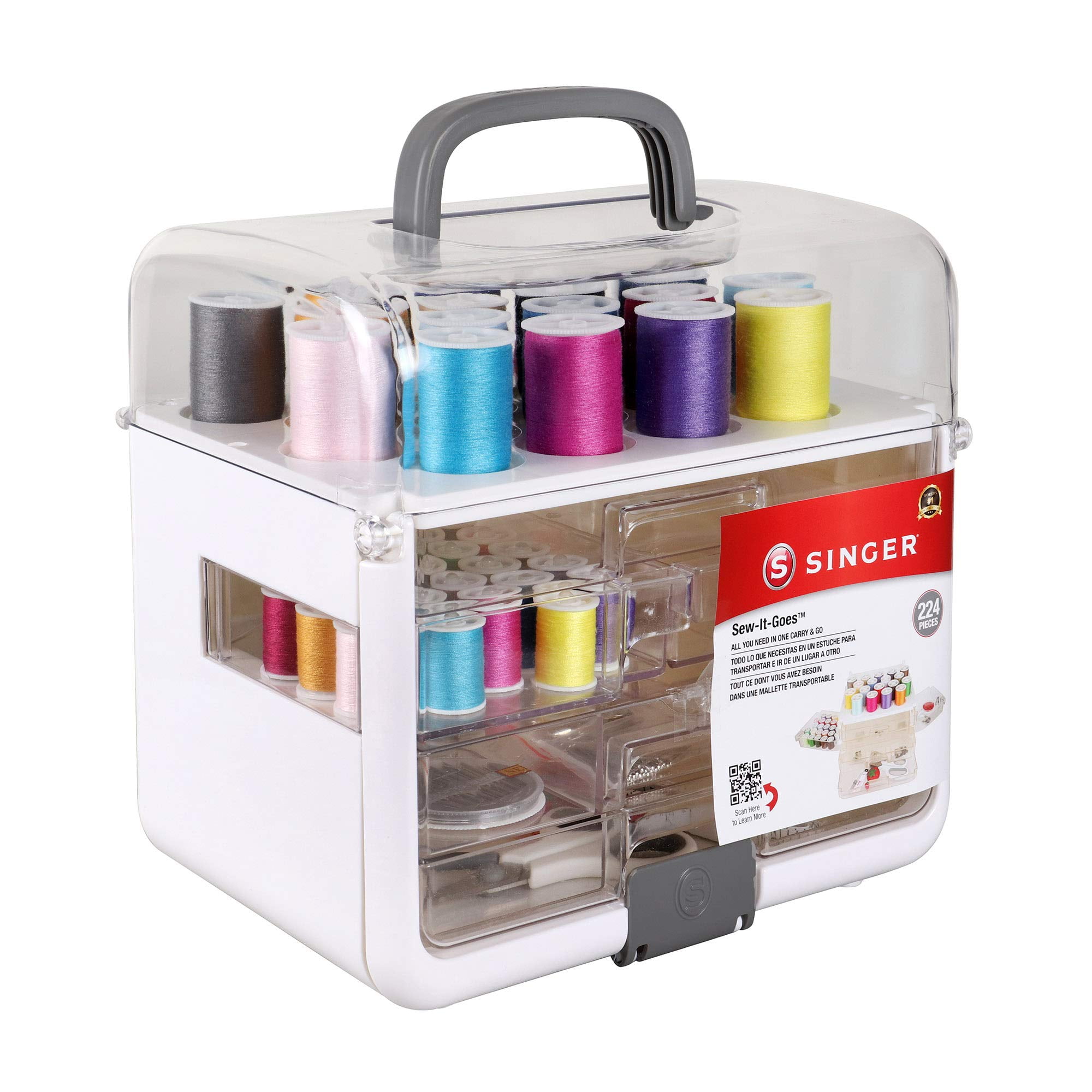 Singer Sew-It-Goes, 224 Piece - Sewing Kit & Craft Organizer - Sewing ...