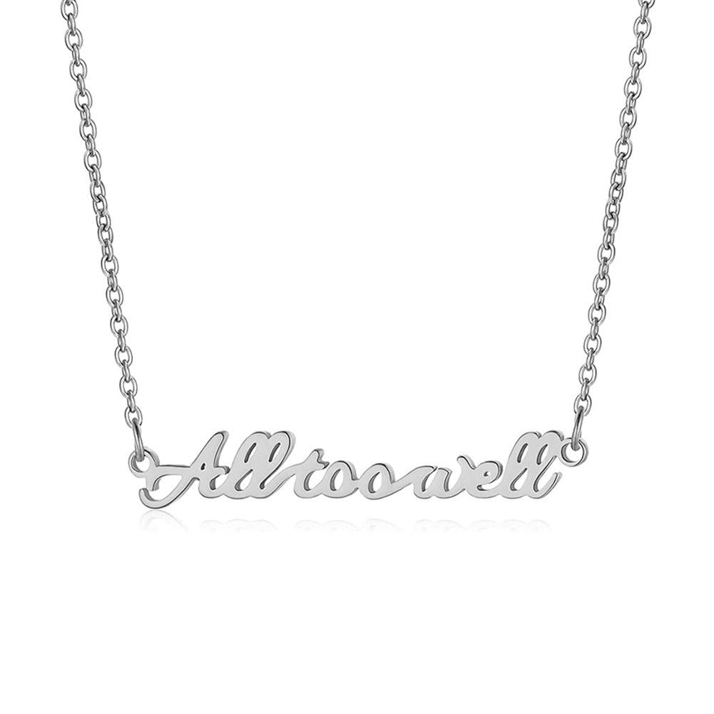 Singer Signature Necklace Jewelry Inspired Souvenir For Music Gift Fans ...