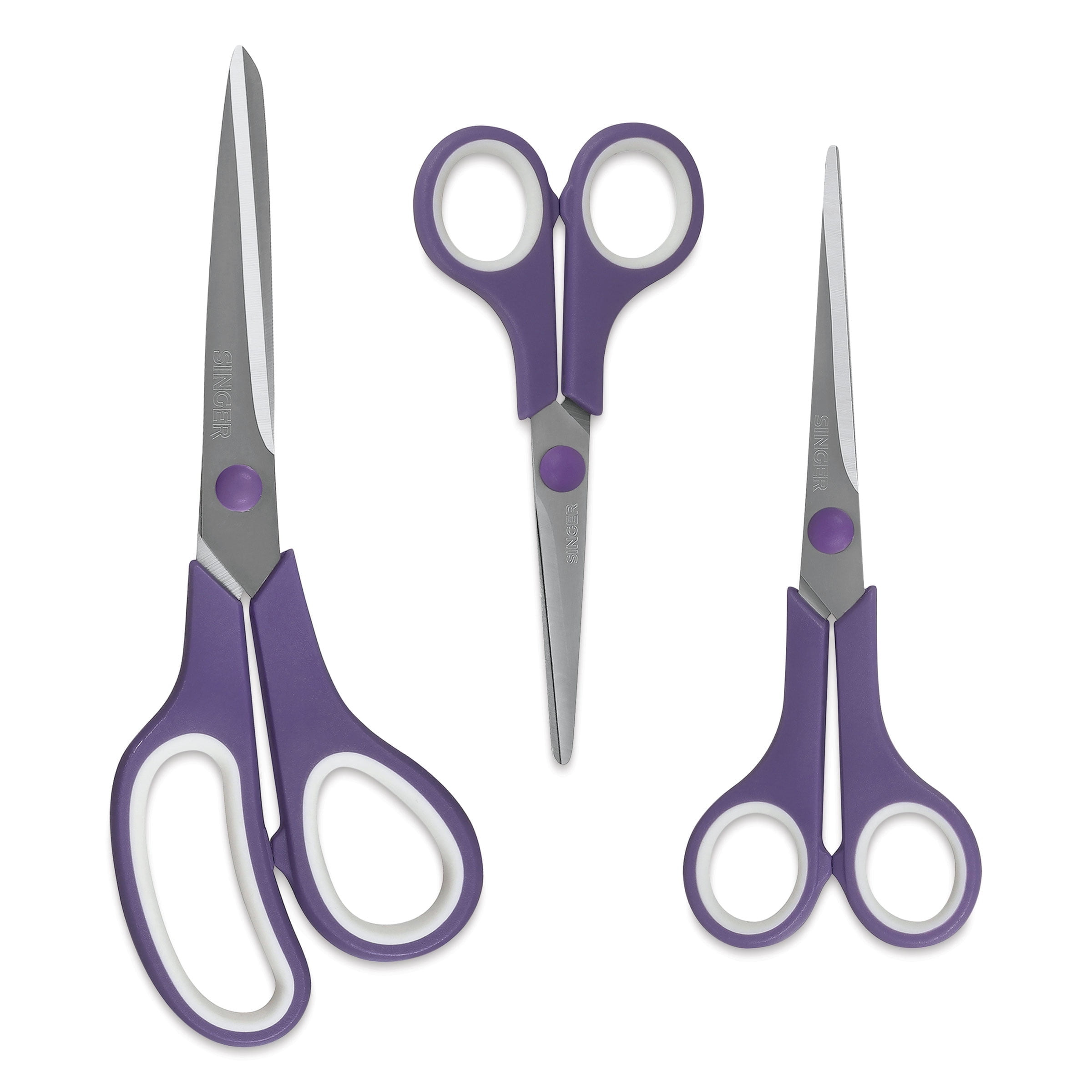 Singer 3-Pack Scissor Set - 5.5in 6.75in 8.5in - Walmart.com