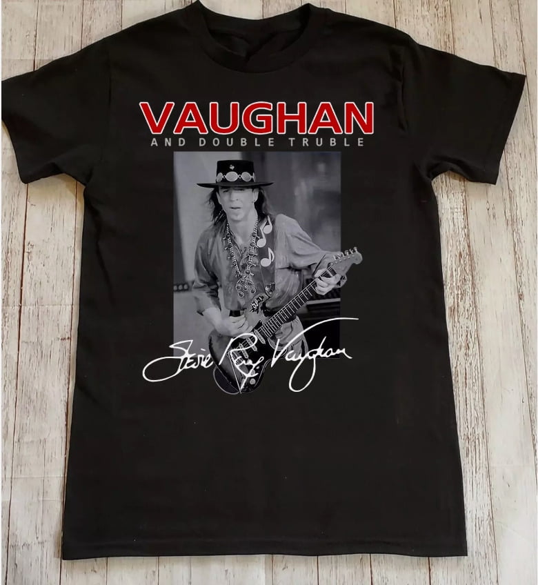 Singer Stevie Ray Vaughan T-Shirt Size S-5XL Signature Cotton Muticolor ...
