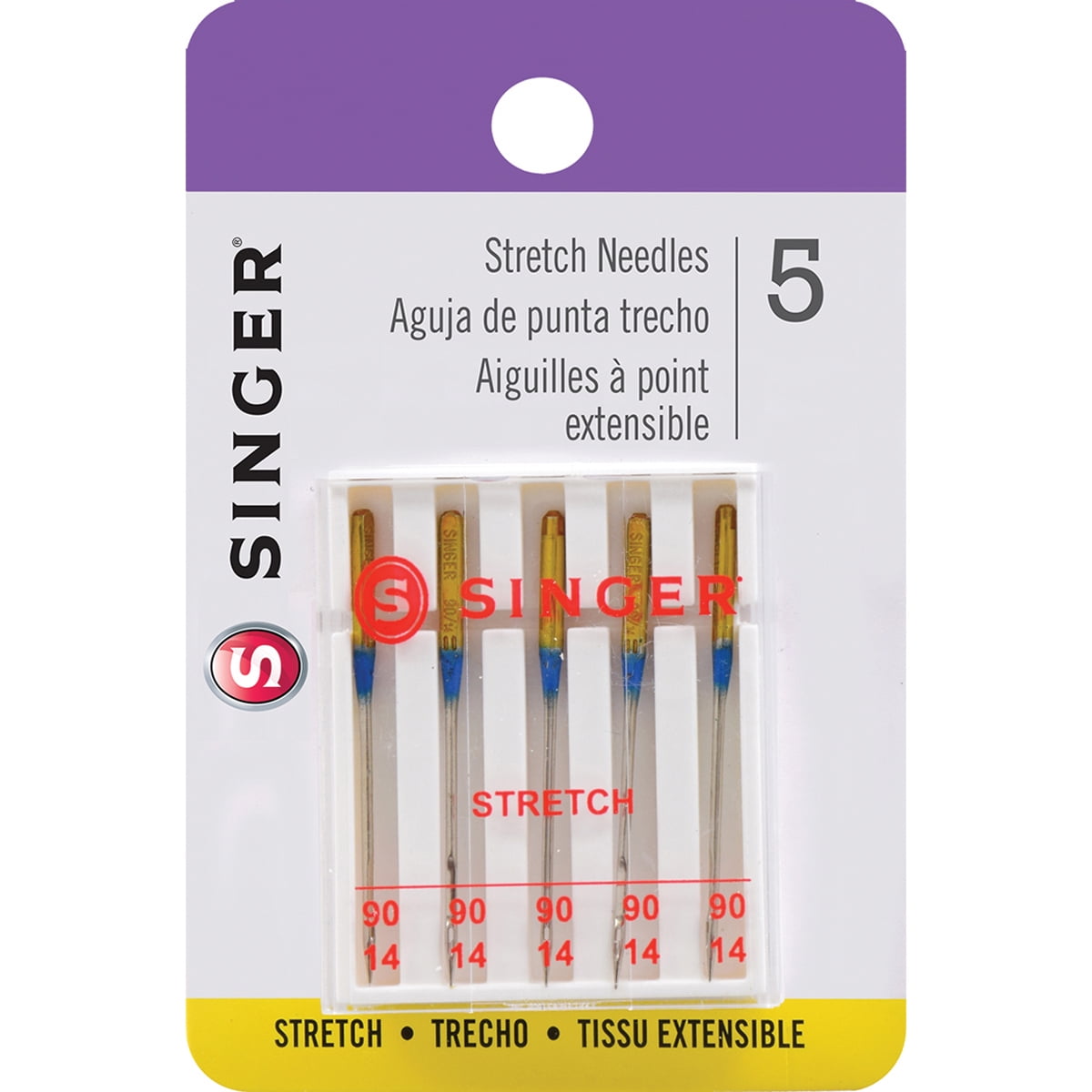 Singer Stretch Machine Needles 5/Pkg-Size 90 - Walmart.com