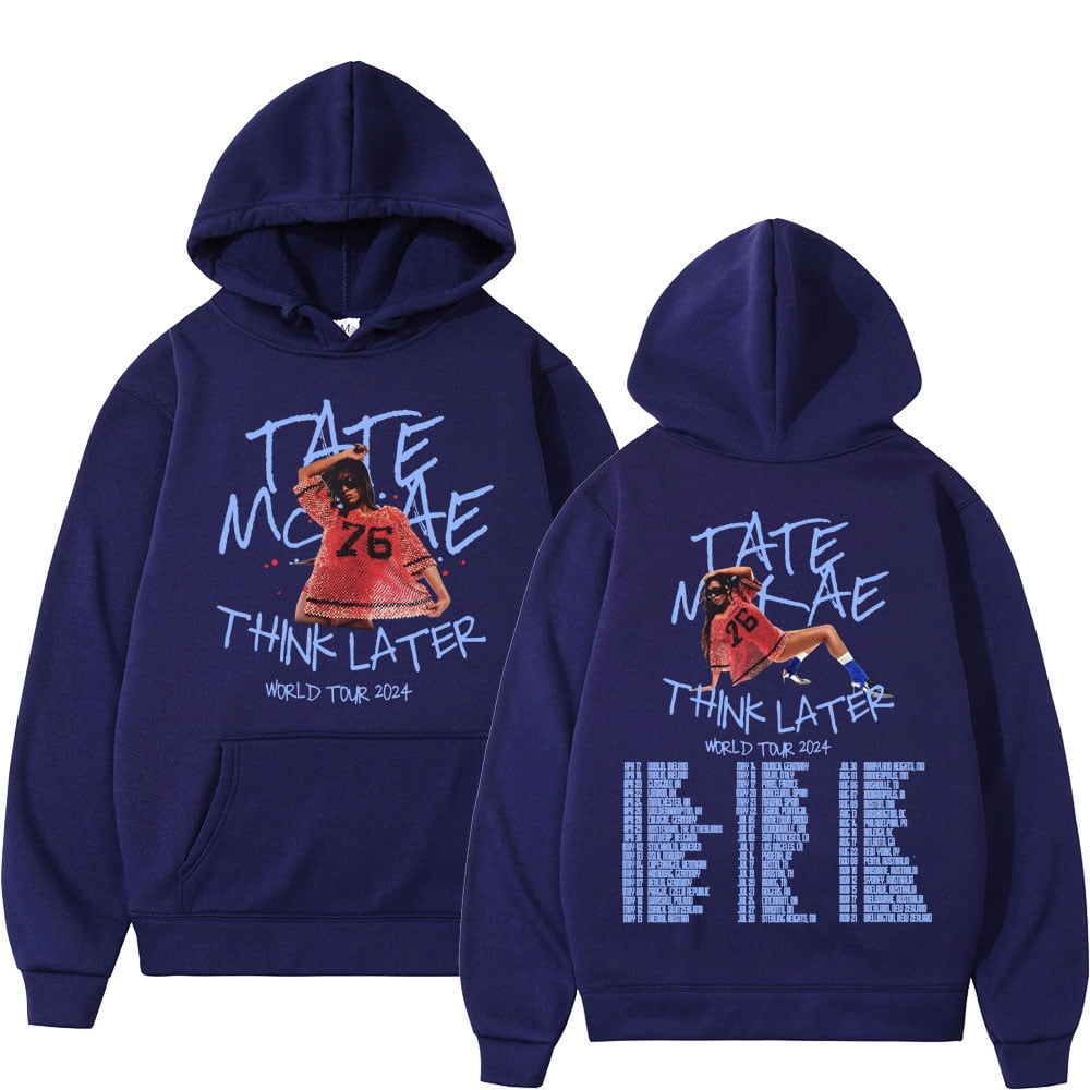 Singer Tate Mcrae Double Sided Graphic Hoodie The Think Later World ...