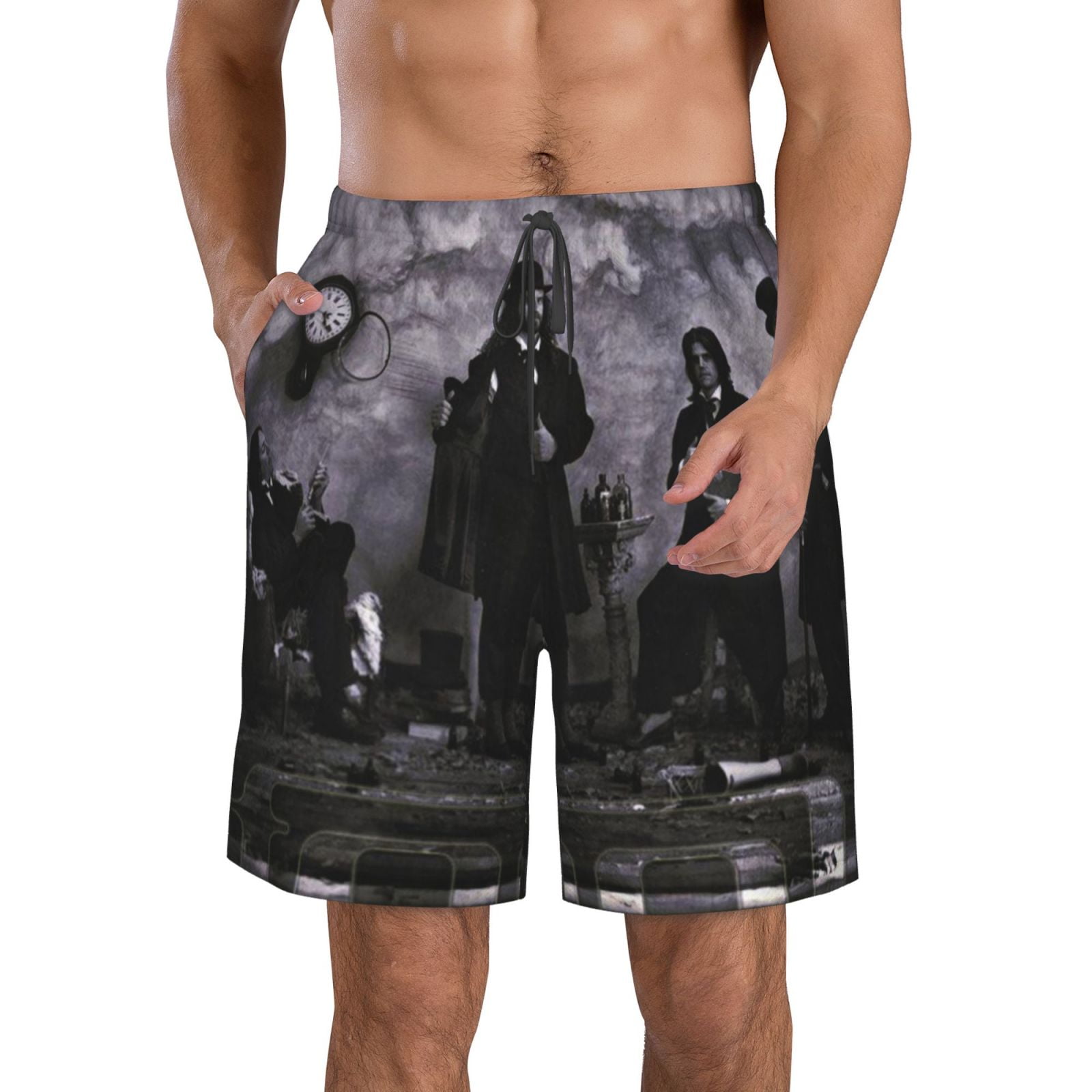Singer Tool Band Rock Men's Beach Shorts Swim Trunks Casual Quick Dry ...