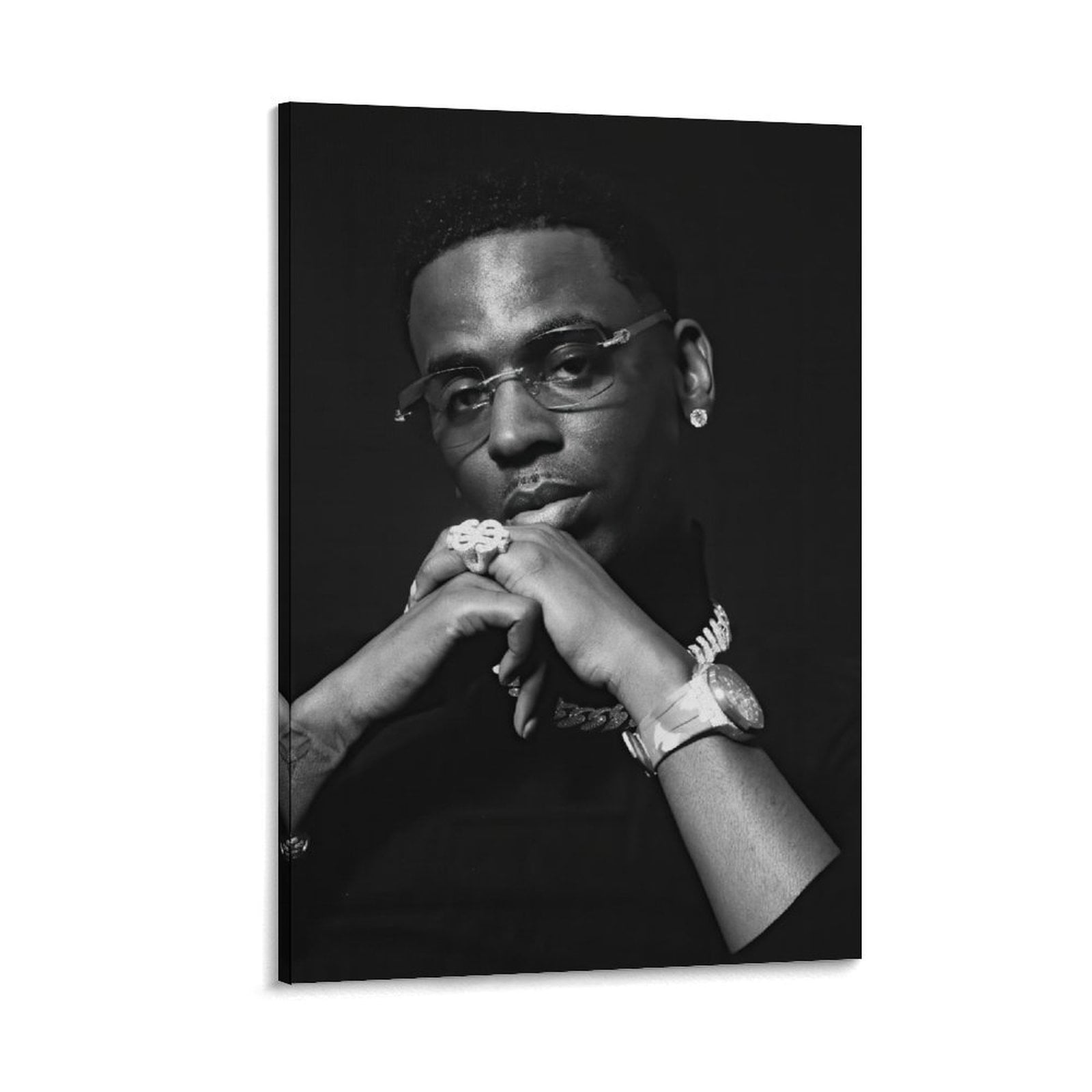 Singer Young Dolph Poster Rapper Hiphop Music Album Cover Canvas Art ...