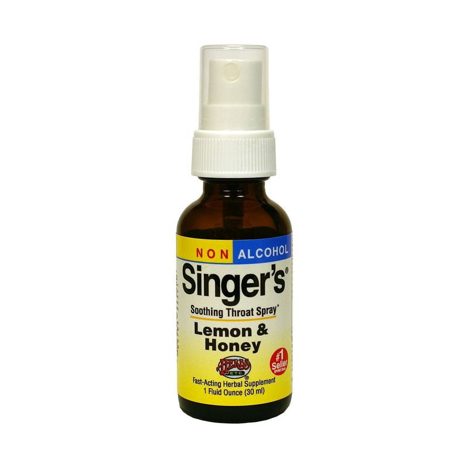 Singer's Saving Grace Lemon & Honey Throat Spray, Herbal Blend, Non ...