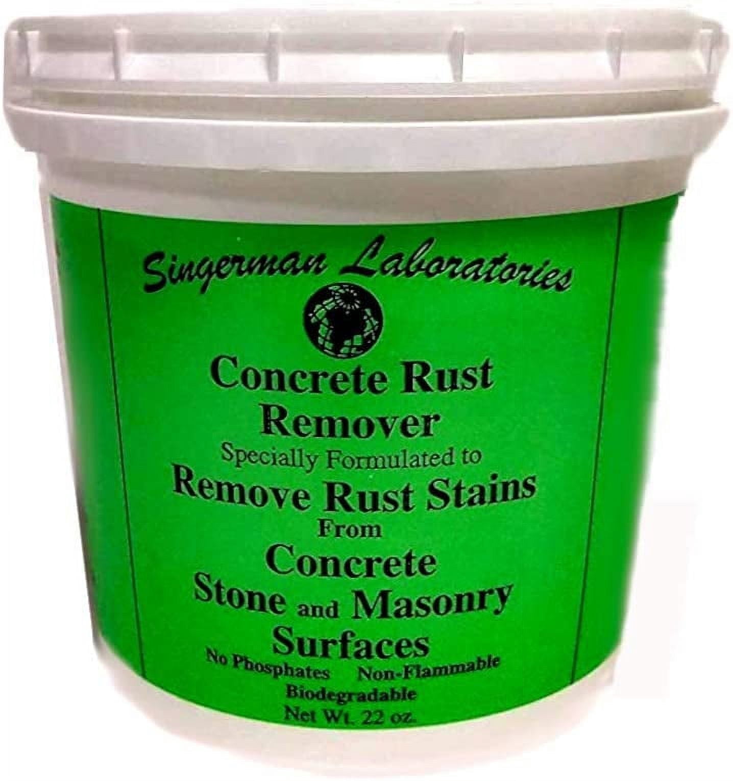 Singerman Laboratories Rust Remover for Concrete (22 oz makes ONE ...