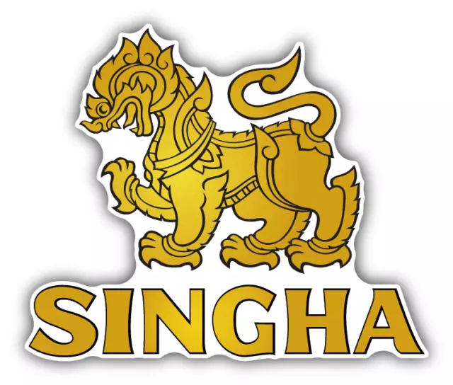 Singha Beer Thai Lager Drink Car Sticker Phone Decal Water Bottle ...