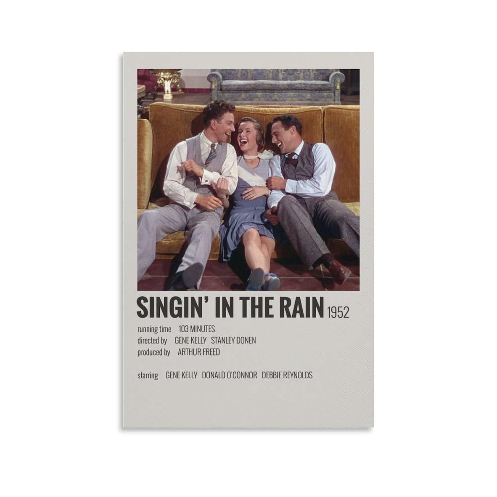 Singin In The Rain 1952 Retro Vintage Movie Poster (5) Art Poster ...