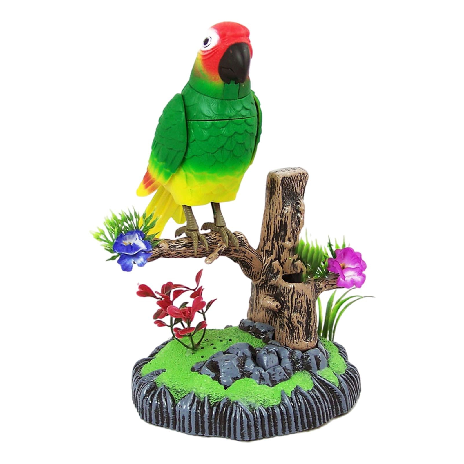 Singing Chirping Birds Talking Parrots & Sound Office Desk Ornament ...