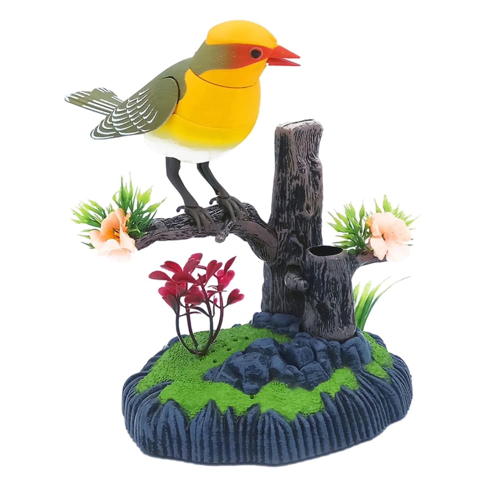 Singing Chirping Birds Toys with Penholder Battery Operated Voice ...