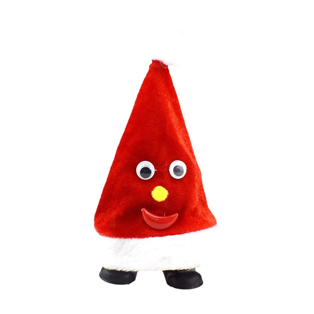 Singing Dancing Christmas Tree Christmas Hat Plush Toy, Walking Swinging Bell Lamp Tree Creative ...