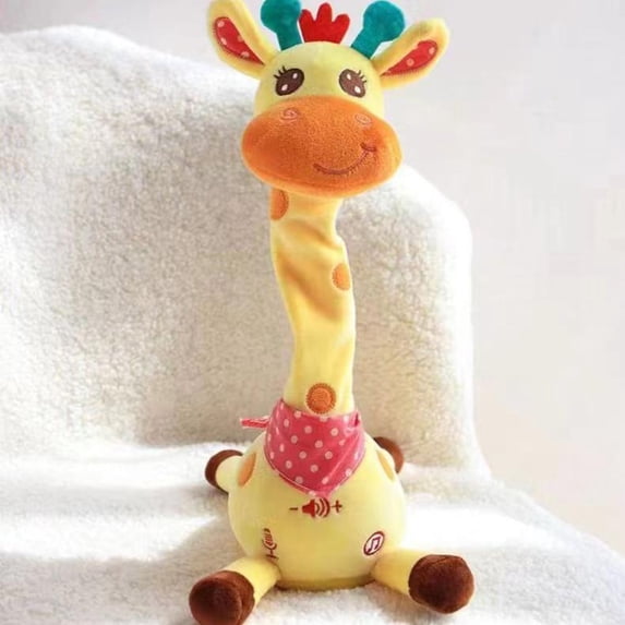 Singing Dancing Giraffe Plush Toy with Repeat Function, Interactive ...