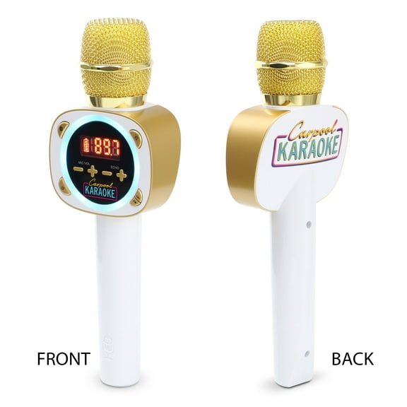 Singing Machine Bluetooth Carpool Karaoke Microphone 2.0, Stand Alone ...
