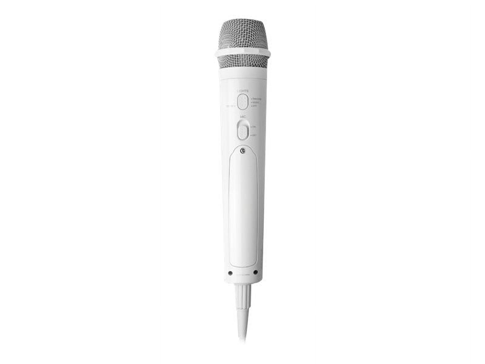 Singing Machine Unidirectional Wired Karaoke Microphone with LED Disco ...