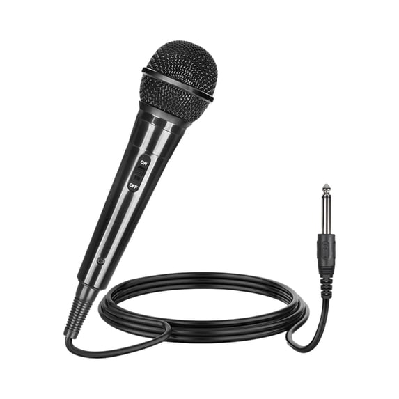 Cwcwfhzh Wired Microphone for Karaoke, Dynamic Unidirectional Mic, 3m ...