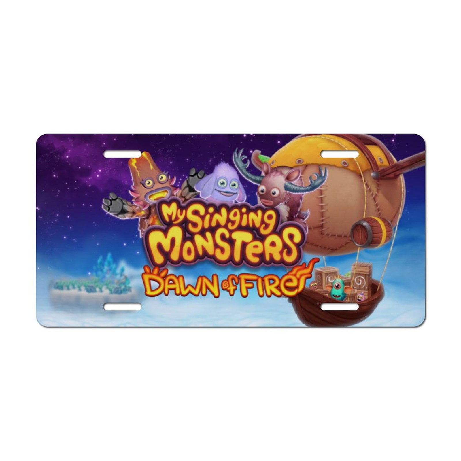 My Singing Monsters Dawn of Fire Game License Plate Cover Aluminum ...