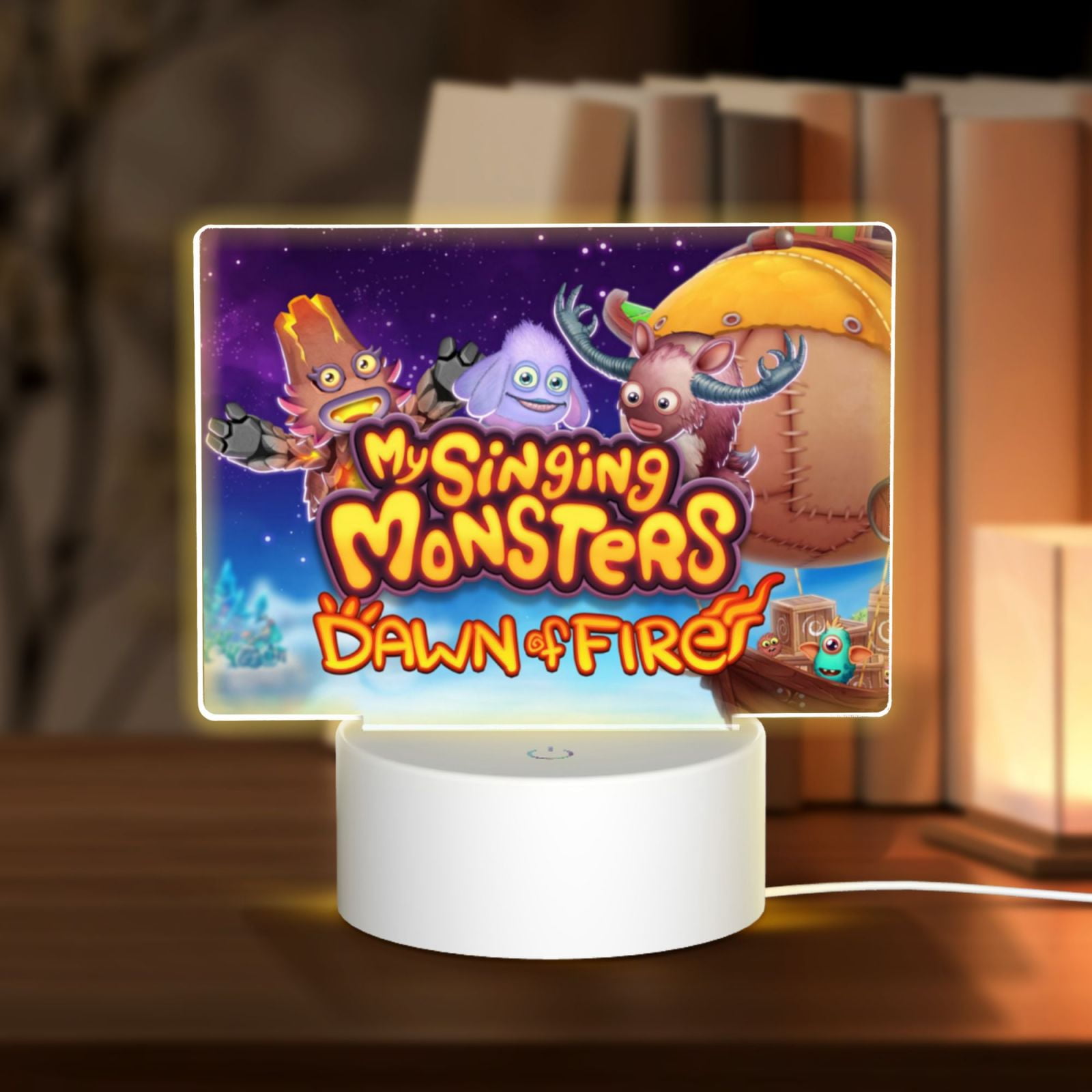 My Singing Monsters Dawn of Fire Game Rectangular Acrylic Night Light ...