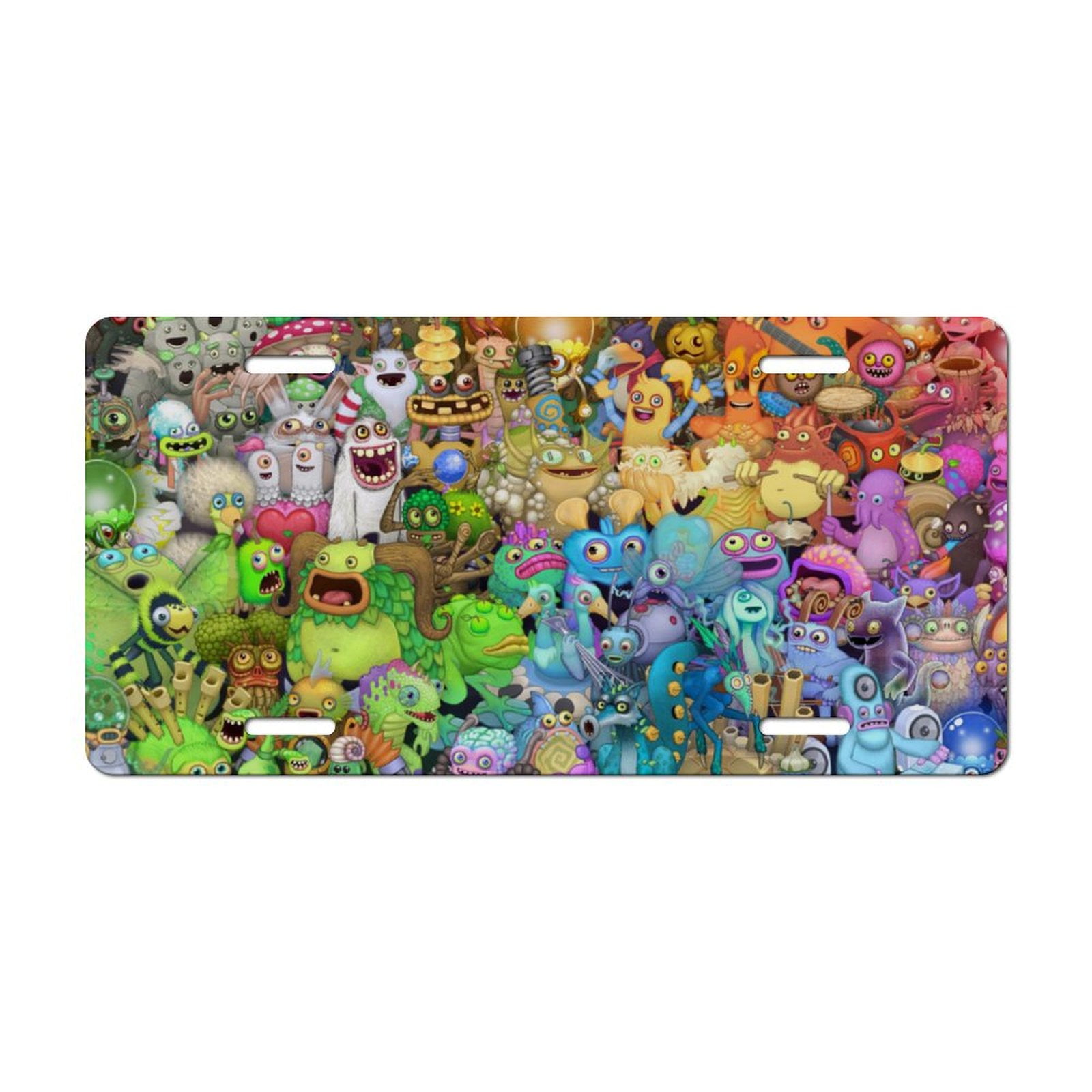 My Singing Monsters Game License Plate Cover Aluminum Novelty Vanity ...