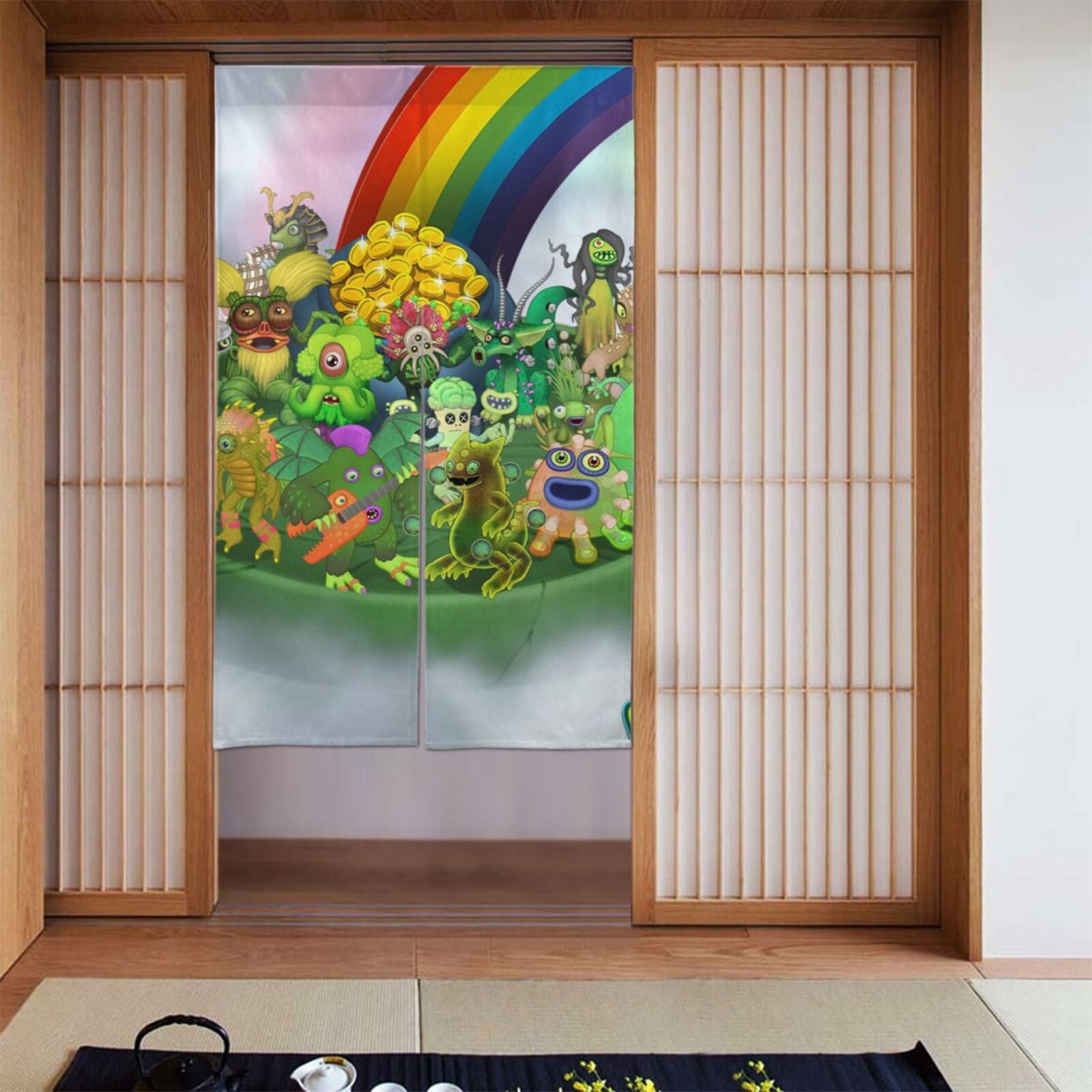My Singing Monsters Island Door Curtain Drape Split Doorway Curtain ...