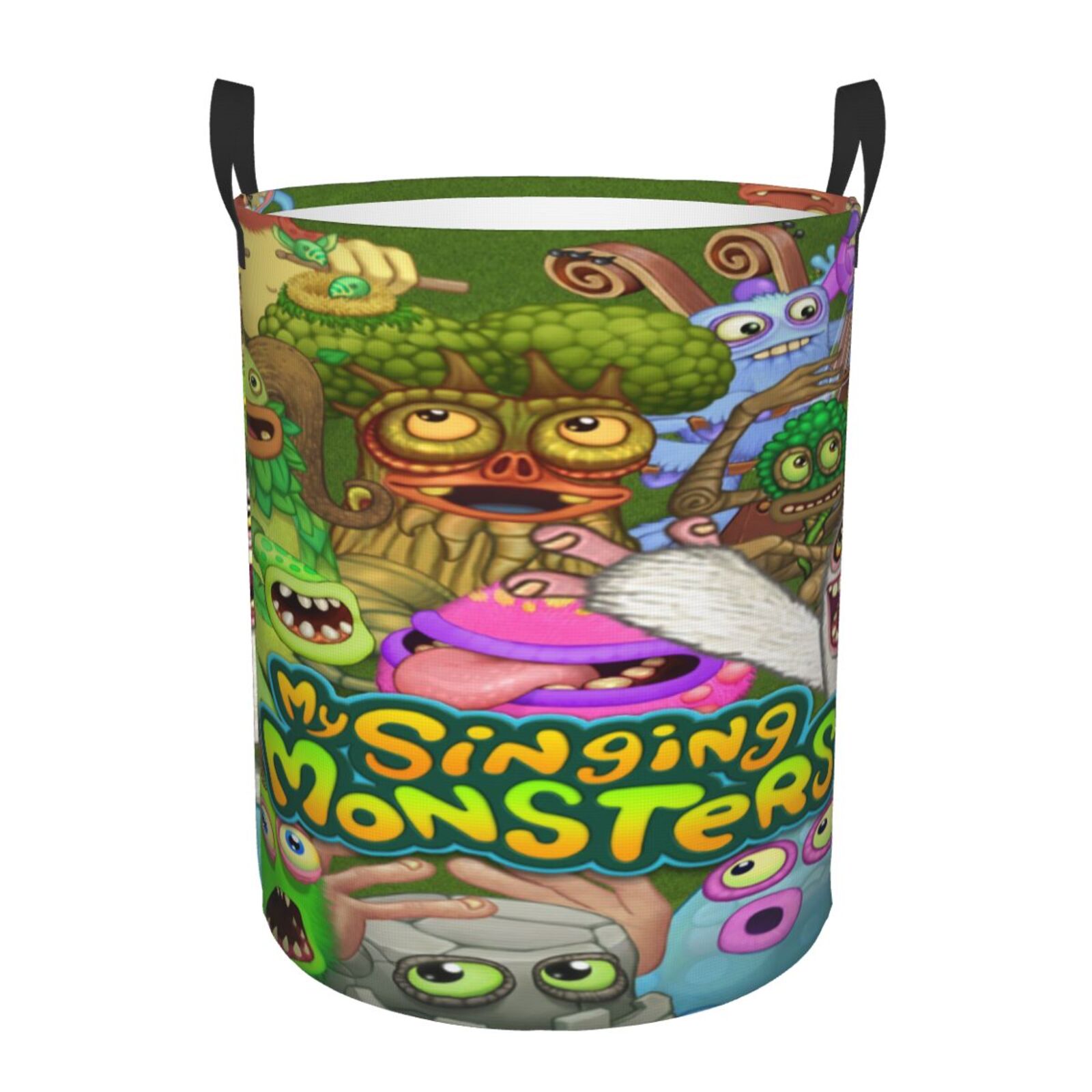 My Singing Monsters Large Laundry Basket With Handle, Collapsible ...