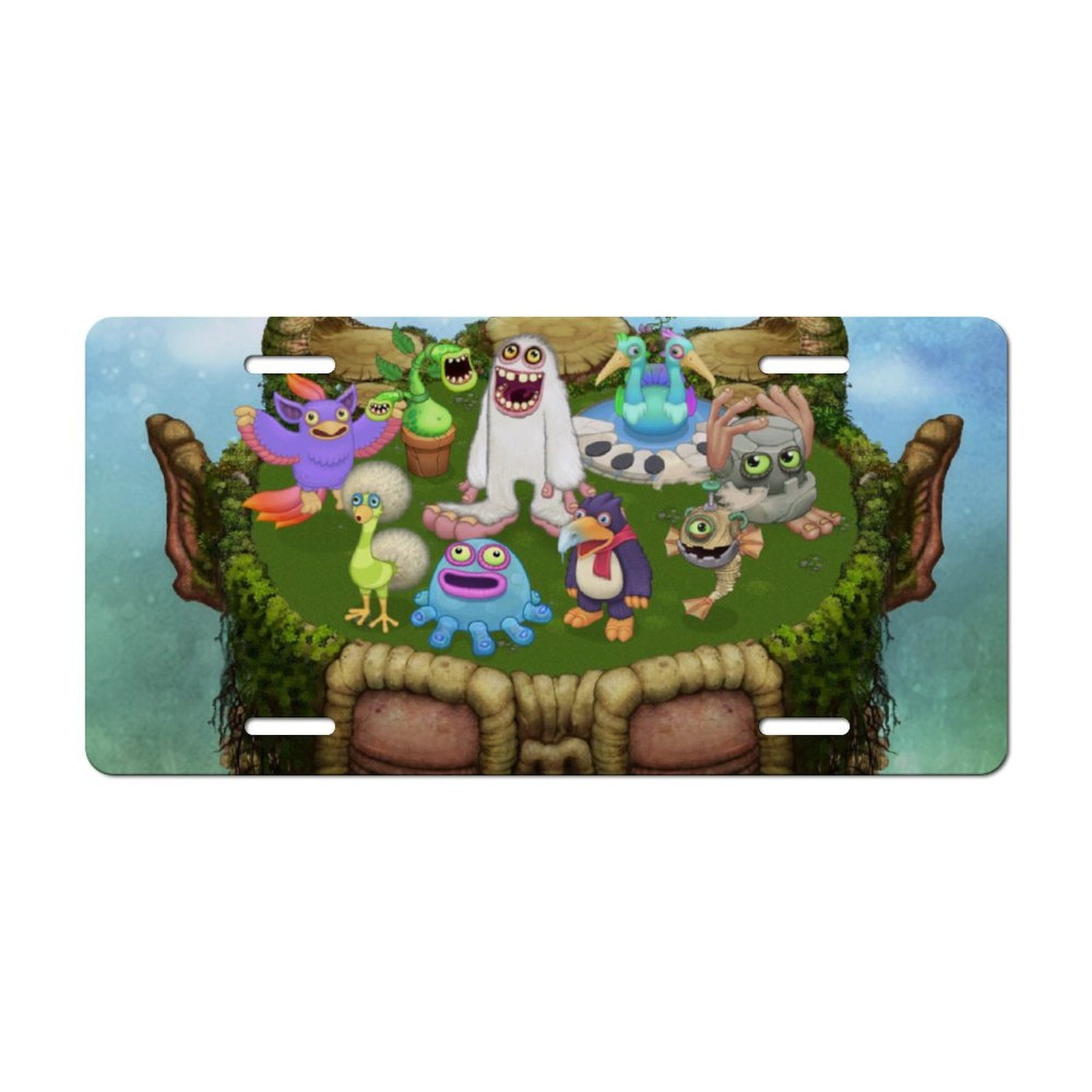 My Singing Monsters Plant Island License Plate Cover Aluminum Novelty ...