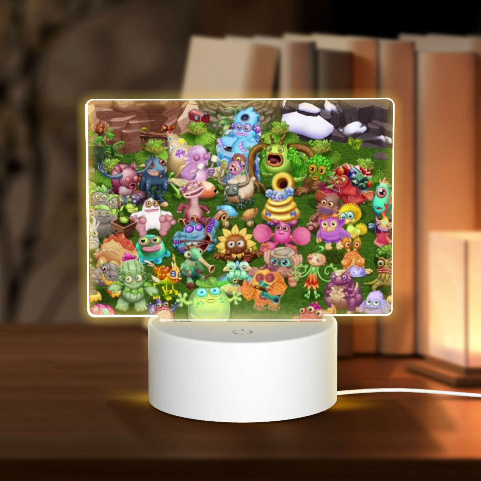 My Singing Monsters Plants Rectangular Acrylic Night Light Adjustable 3 ...