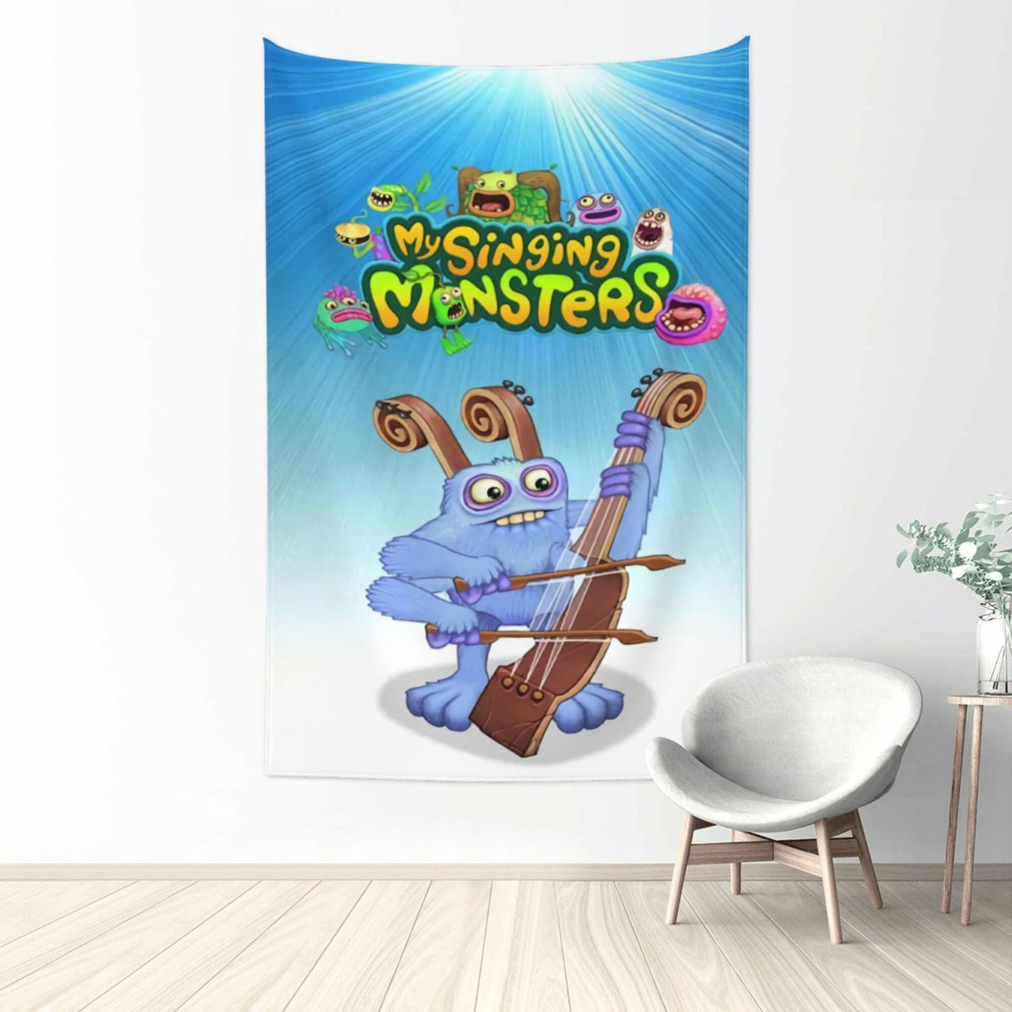 My Singing Monsters Tapestry Cartoon Print Wall Art Hanging Tapestry ...