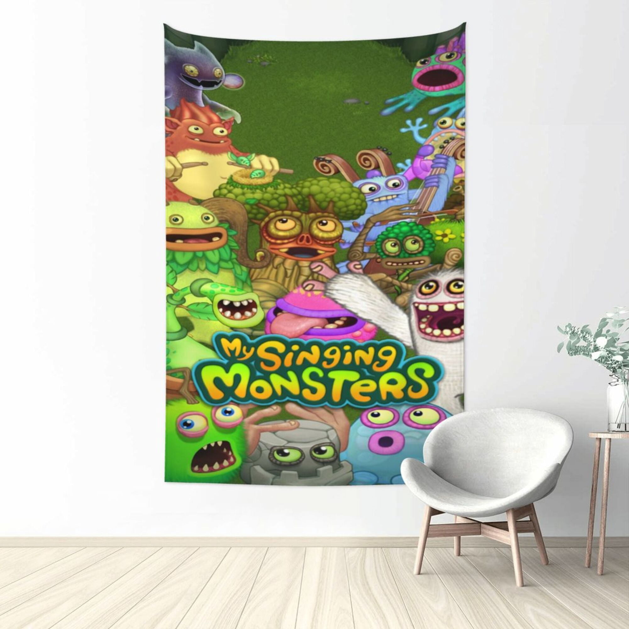 My Singing Monsters Tapestry Cartoon Print Wall Art Hanging Tapestry ...