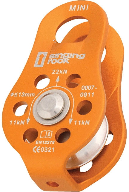 Singing Rock Mini Roll Pulley: Compact and Efficient Pulley for Climbing and Rigging - Walmart.com
