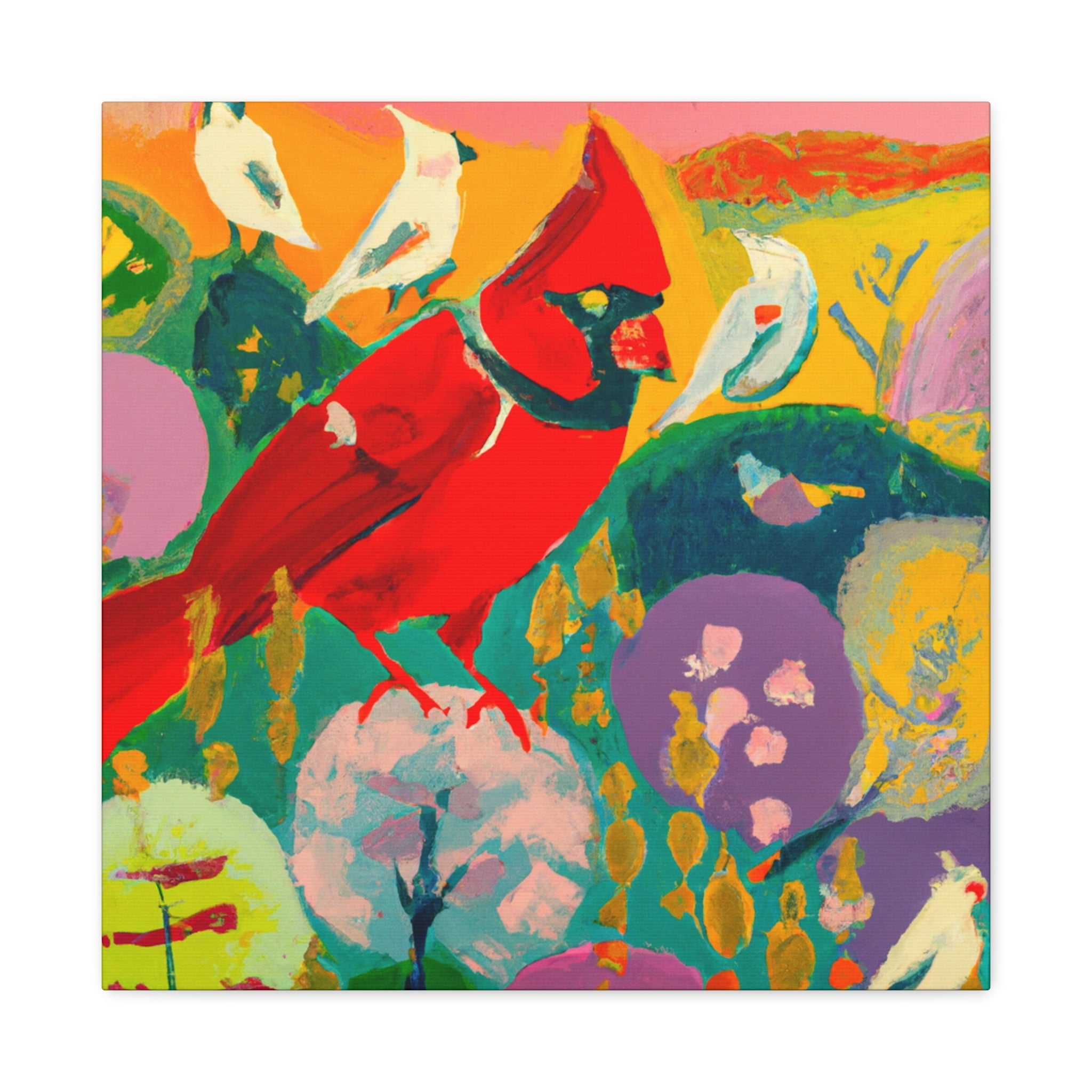 "Singing Scarlet Cardinal" - Canvas - Walmart.com
