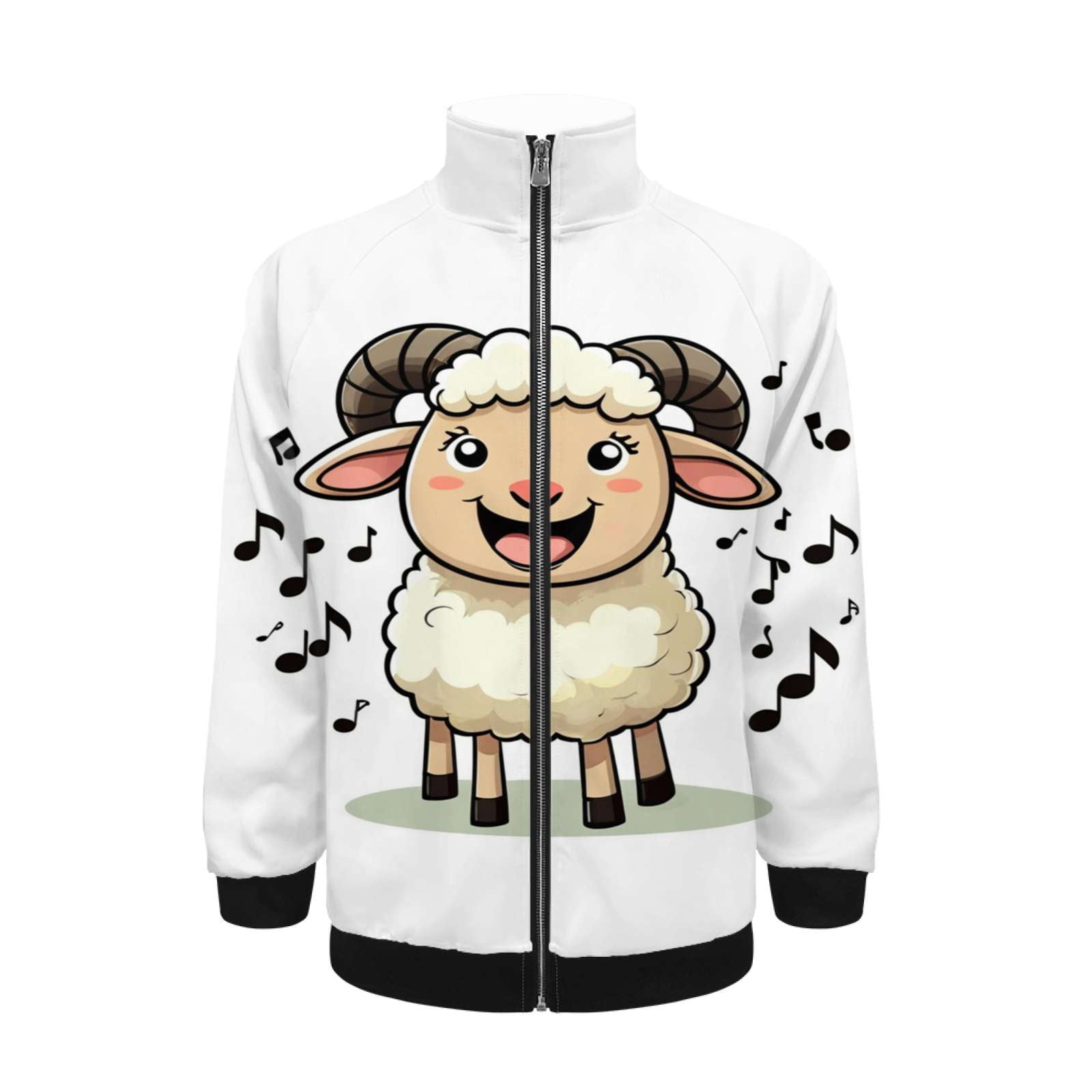 Singing Sheep Cartoon Jacket Men's Street Cool Long Sleeves Coat ...