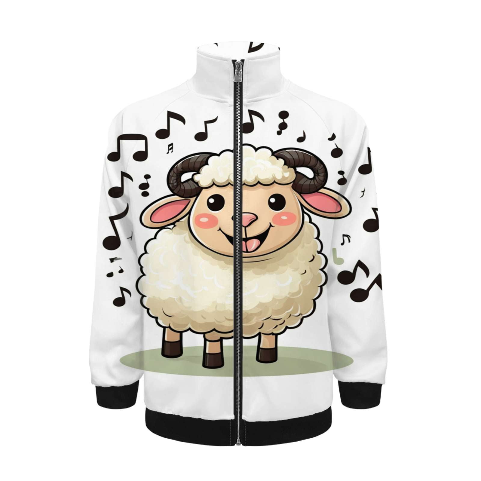 Singing Sheep Cartoon Jacket Men's Street Cool Long Sleeves Coat ...
