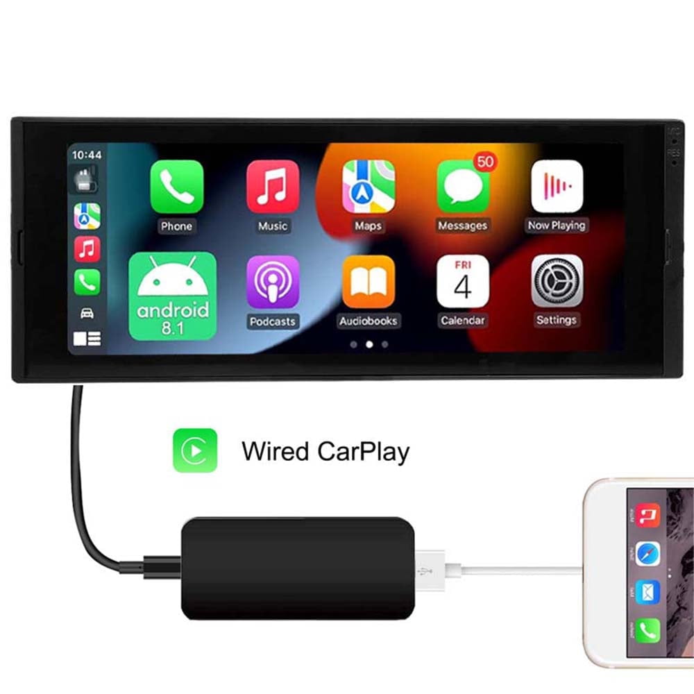 Single 1 Din Car Android Multimedia Player 6.9-inch Car Stereo Radio ...