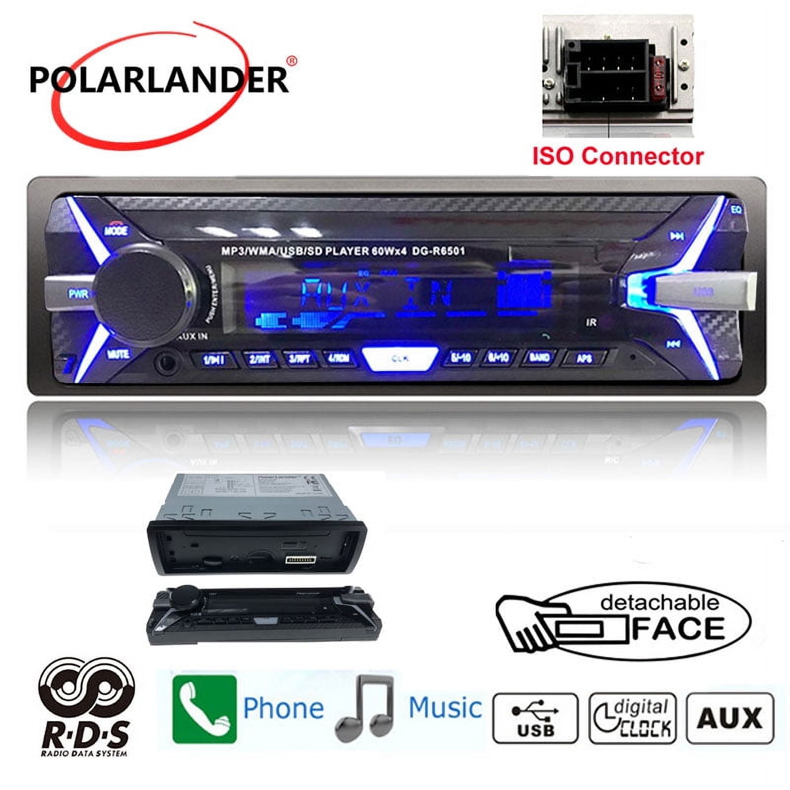 Single 1 Din Car Radio player Bluetooth detachable RDS Car MP3 Car ...