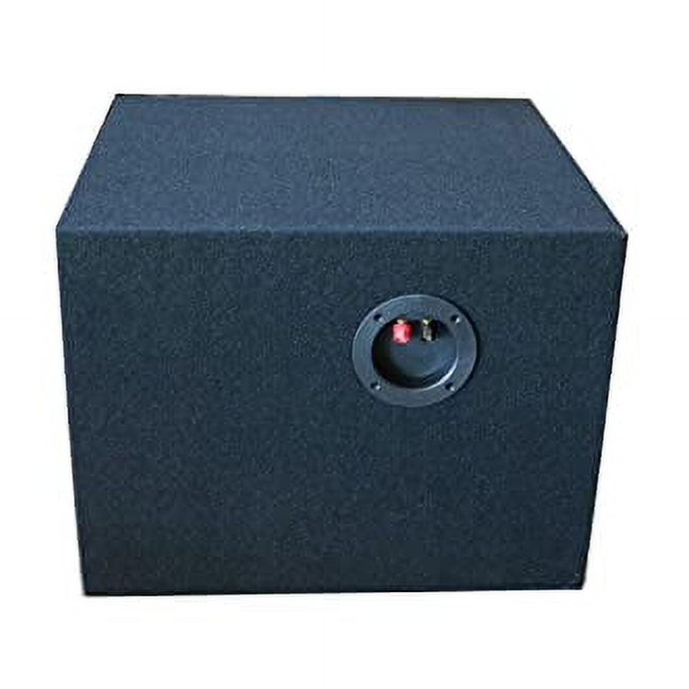 Single 12" Ported Vented Square Box Subwoofer Enclosure MDF Wood - CA ...