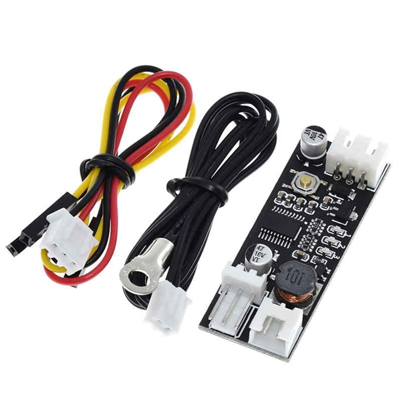 Single 12V 0.8A DC PWM 2-3 Wire Fan Temperature Control Speed Controller Chassis Computer Noise ...