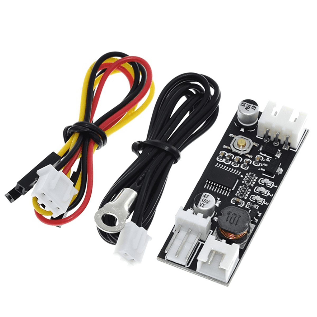 Single 12V 0.8A DC PWM 2-3 Wire Fan Temperature Control Speed Controller Chassis Computer Noise ...