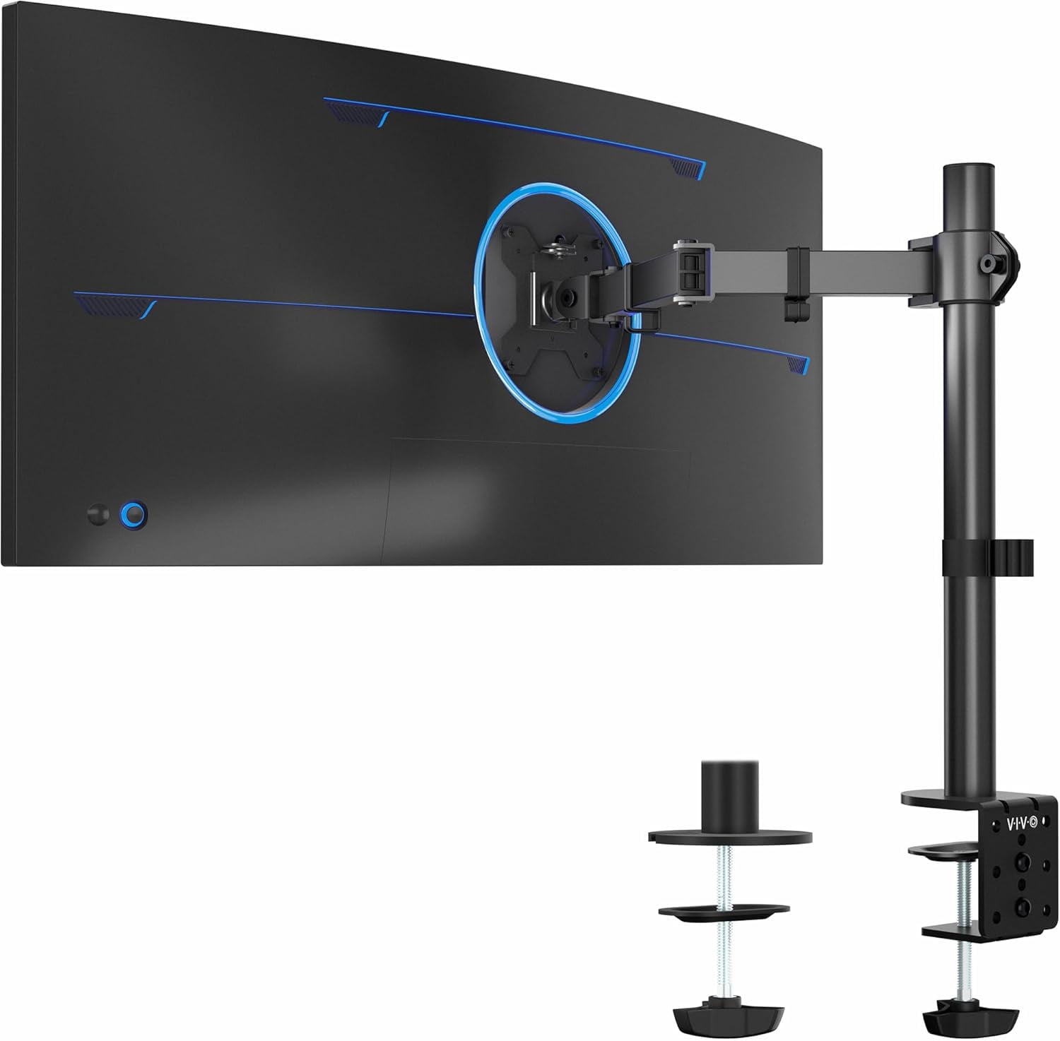 Single 13 to 38 inch Ultrawide Monitor Arm Desk Mount, Regular Screens ...