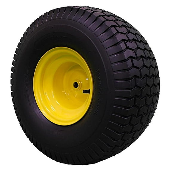 (Single) 20x10.00-8 Tires & Wheels 2 Ply for Lawn & Garden Mower Turf ...