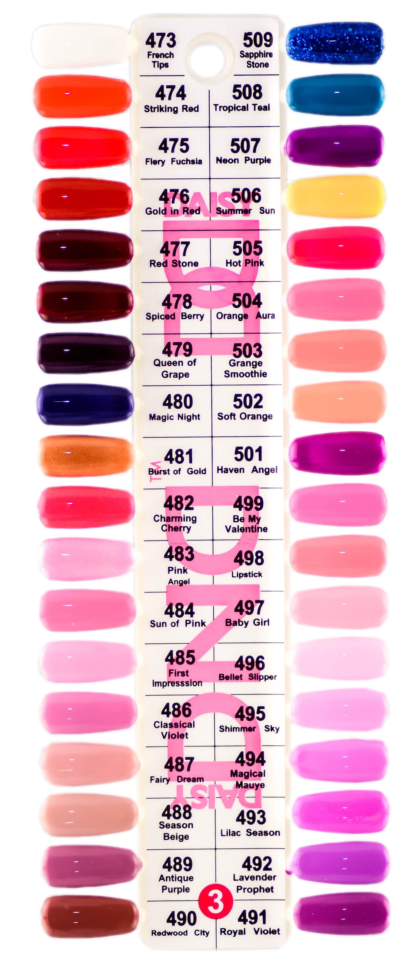 Single - #3 , Daisy DND Color Swatches, Daisy Hair Scalp - Pack of 1 w ...