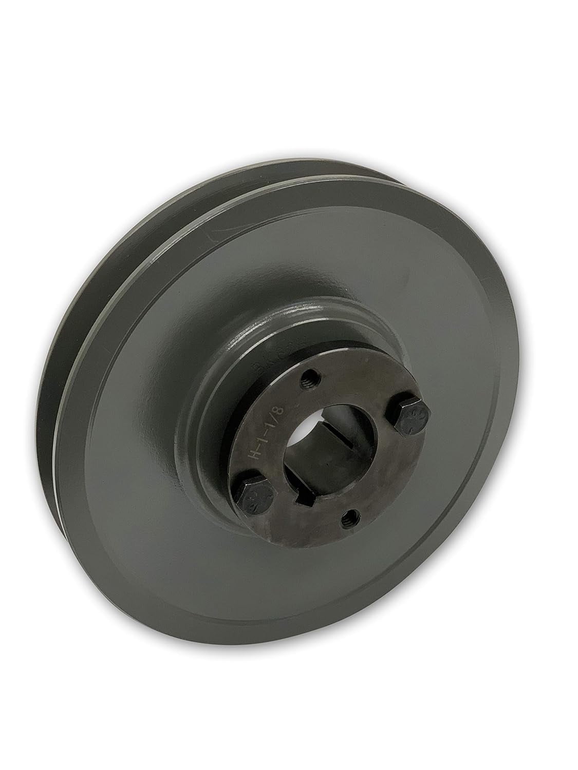 Single 5.95" Cast Iron Electric Motor" H" Pulley/Sheave, Bushing ...