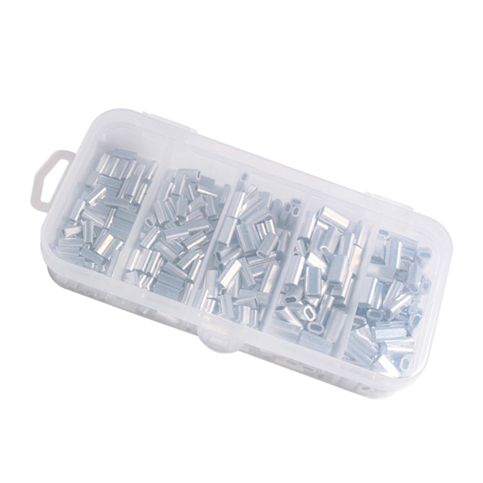 Single 500pcs Aluminum Crimp Sleeves Connector Kit 5 Sizes Single ...