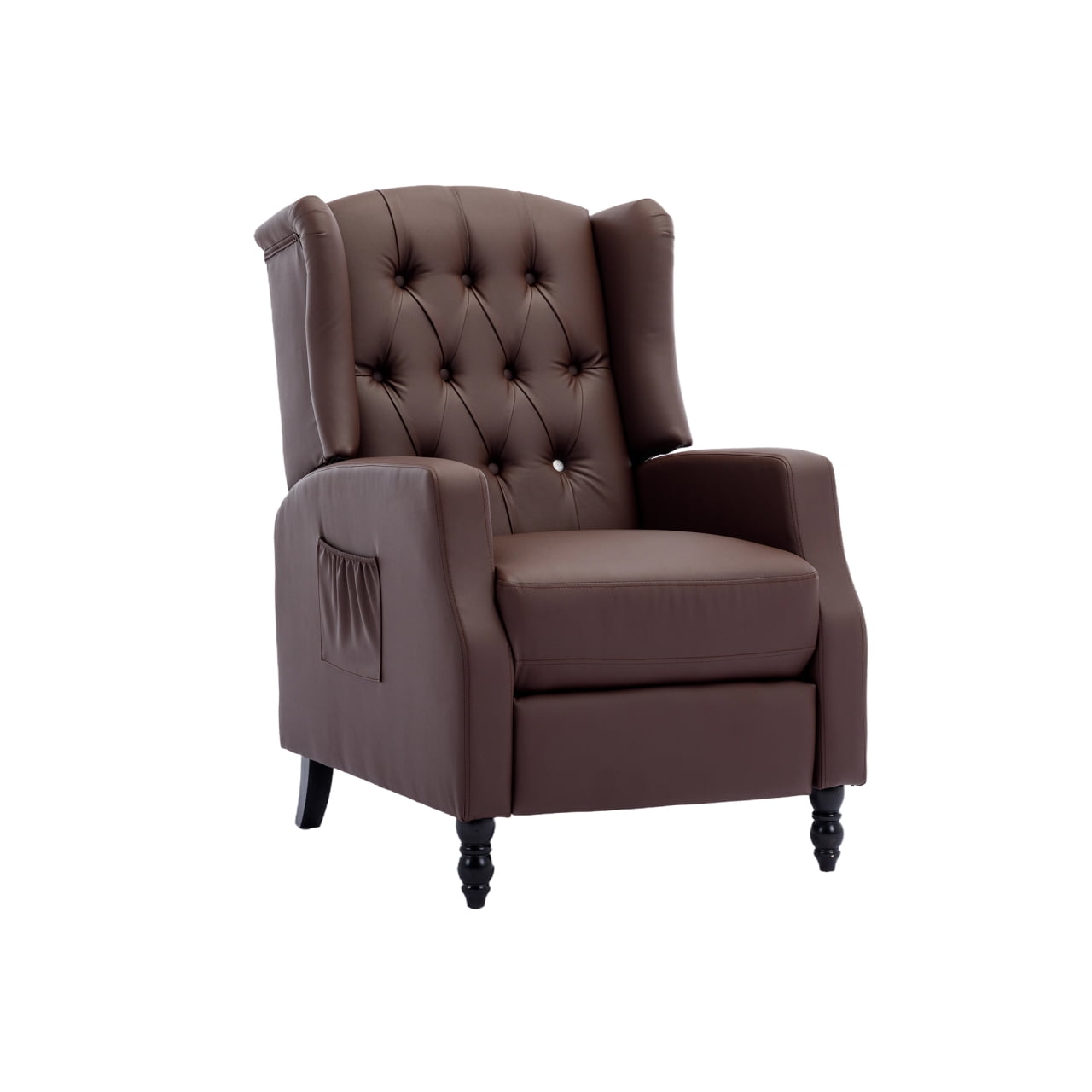 Single Accent Chair with Adjustable Backrest and Extendable Footrest ...
