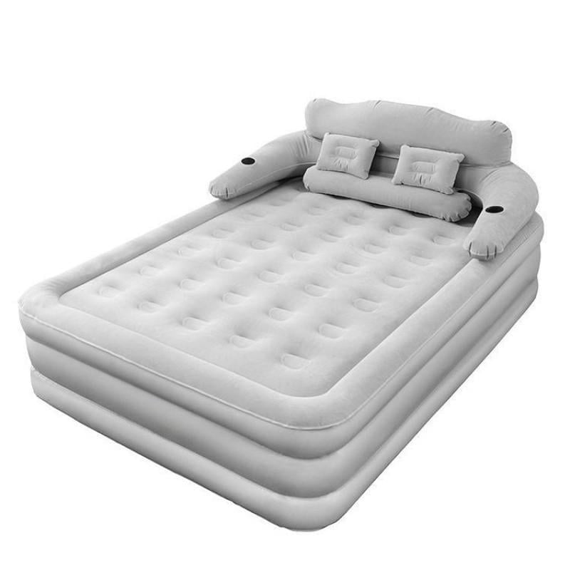 Single Air Mattress With Built In Pump Headboard, 19 Raised Comfort ...