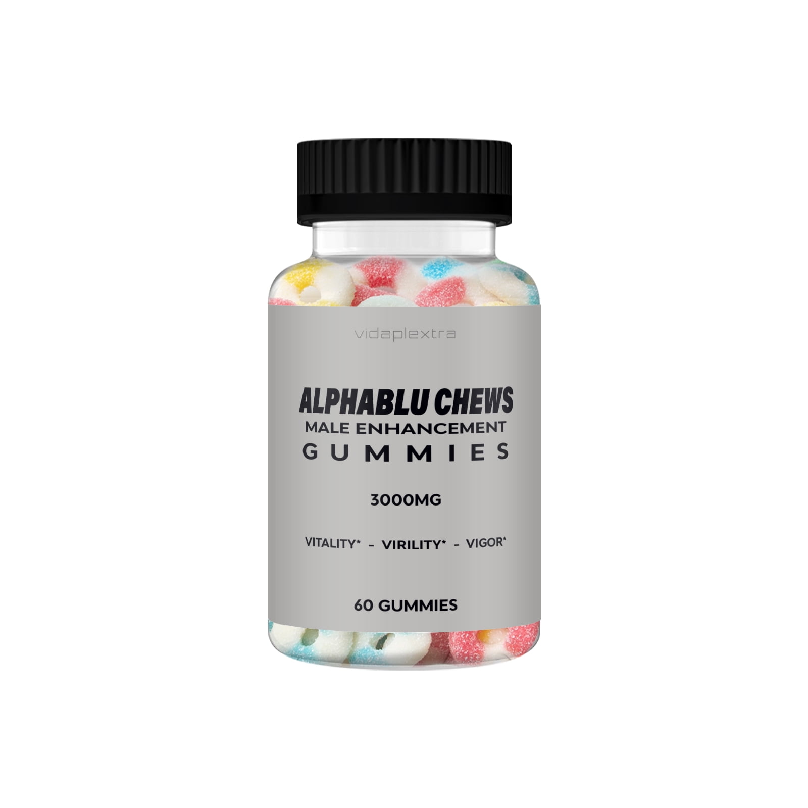 (Single) Alphablu Chews Gummies - Alphablu Chews Male Gummies - Walmart.com