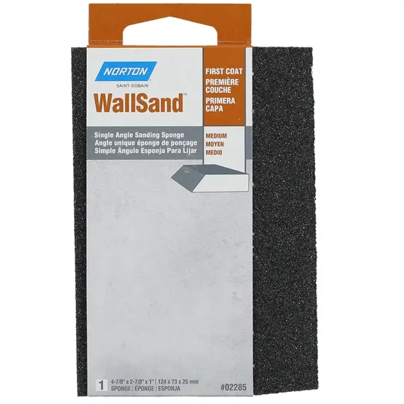 Single Angle Norton 02285 WallSand Sanding Sponge Medium - Walmart.com