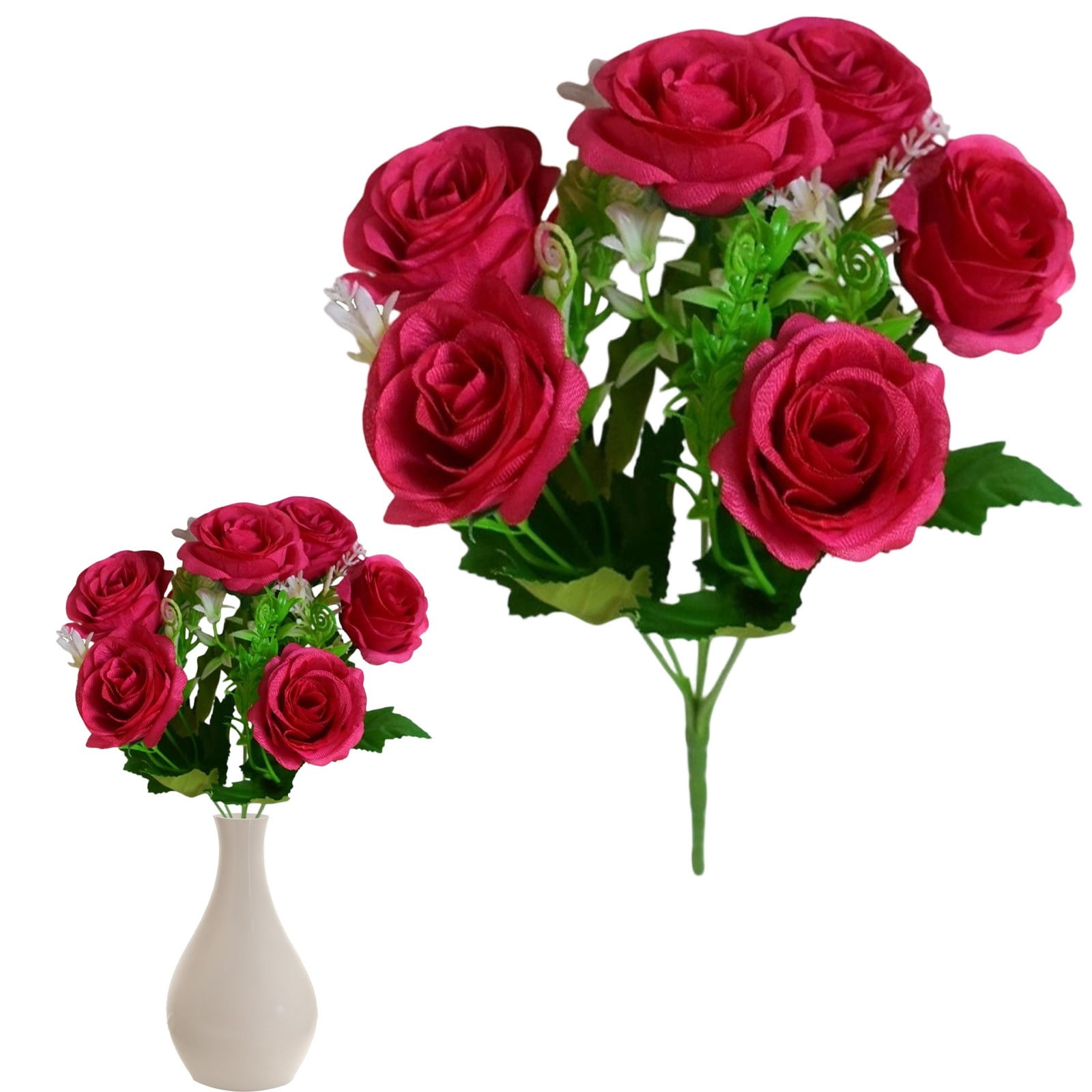 Single Artificial Rose Flower Bunch, Realistic Plastic Prop for Sports ...