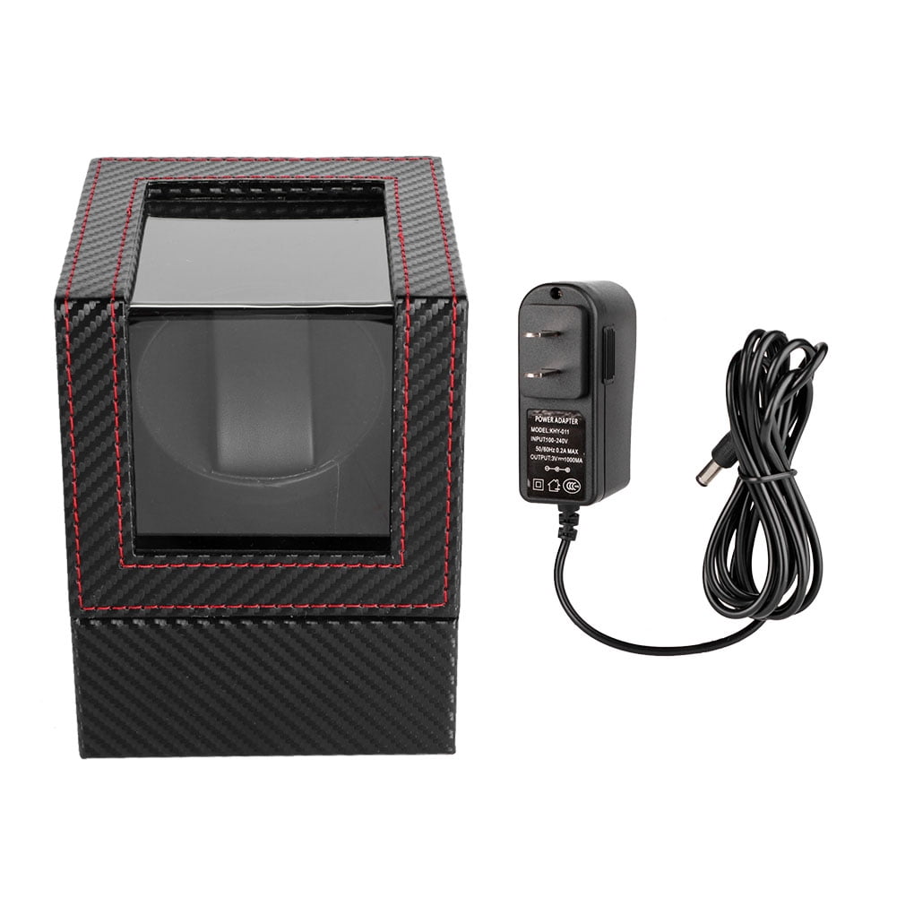 Single Automatic Watch Winder With Quiet Motor Wristwatch Display Case ...