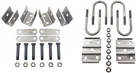 Single Axle Spring Hanger Kit & U-Bolt Kit for 3,500lb Trailer Axle ...