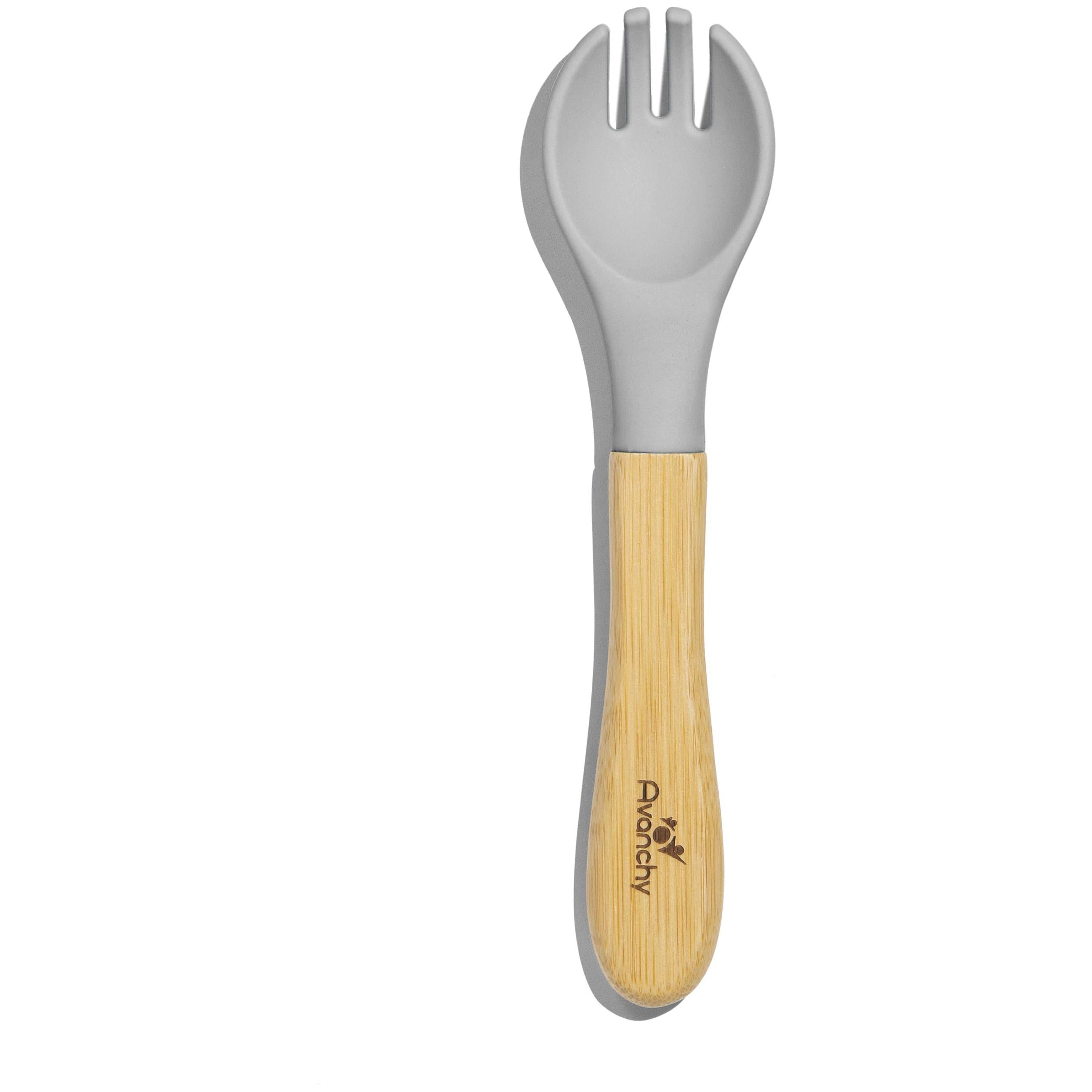 Training Fork | Bamboo & Silicone - Walmart.com